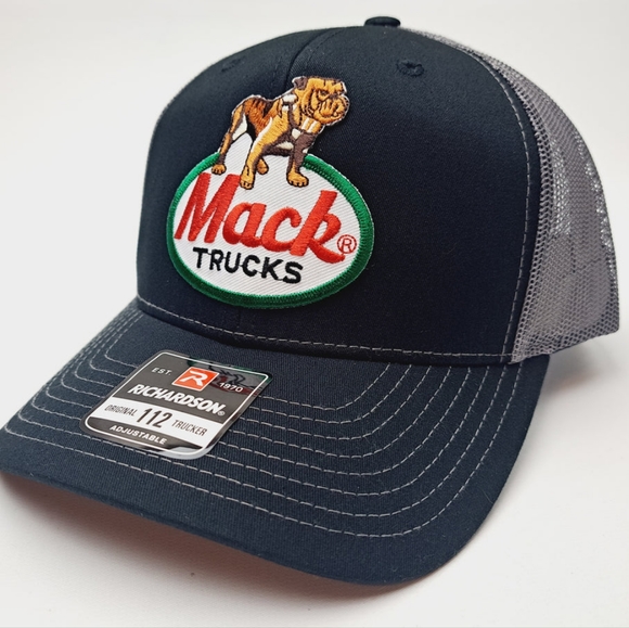 Accessories | Mack Trucks Bulldog Retro Vintage Style Patch Hat Cap Richardson 112 Trailer Gea ...